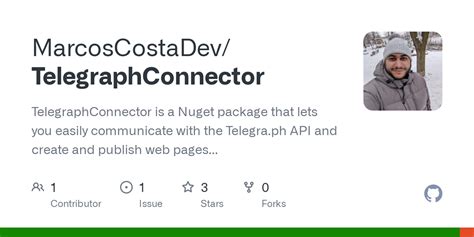 github marcoscostadev telegraphconnector telegraphconnector is a