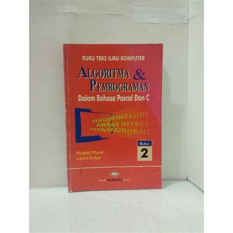 Jual Buku Algoritma And Programming Dalam Bahasa Pascal Dan C 2 Shopee