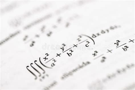 Advanced Mathematical Integrals And Formulas Highlighting Calculus