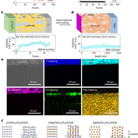 Ion And Element Distribution Morphology Of Interlayer With Li Anode