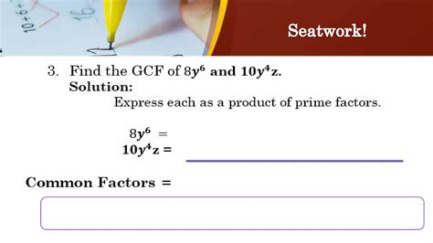 Factoring Polynomials With Common Monomial Factor Pptx