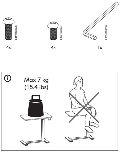 Ikea Bollsidan Laptop Stand Instruction Manual
