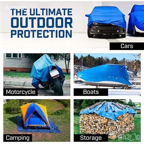 Многофункционално покривало подходящо за пикник или за покриване на мебелите в градината 4x5