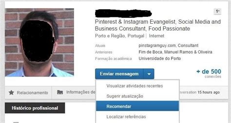 como fazer uma recomendação no linkedin