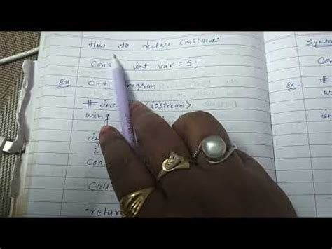 How To Declare Constants In C YouTube