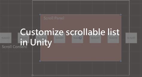 Customize Scrollable List In Unity Marketing Design KM