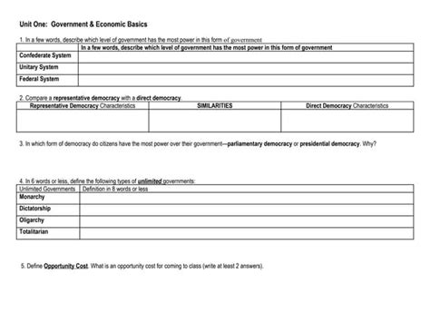 unit 1 review questions ppt