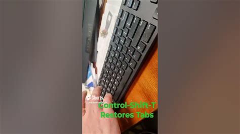 Keyboard Short Cuts Magically Make Your Tabs Reappear Shorts Youtube