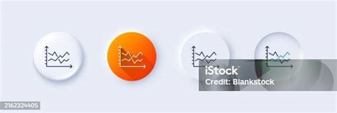 다이어그램 차트 선 아이콘입니다 프리젠 테이션 그래프 기호입니다 선 아이콘 벡터 3차원 형태에 대한 스톡 벡터 아트 및 기타 이미지 3차원 형태 감소 고급 Istock