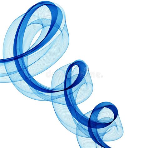 Blue Abstract Vector Wave Design Element Presentation Template Eps Stock Illustration