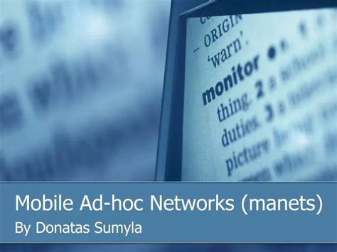 Ppt Mobile Ad Hoc Networks Manets Powerpoint Presentation Free