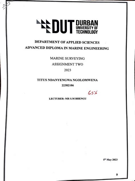 Titus Assignment Pdf Leak Nondestructive Testing