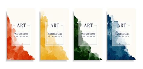 추상 수채화 예술 배경 다채로운 페인트 스플래시 와 그레인지 스타일의 텍스트 프레임 반점 배너 포스터 카드 착륙 소셜 미디어 인쇄를위한 디자인 템플릿 벡터 그림입니다