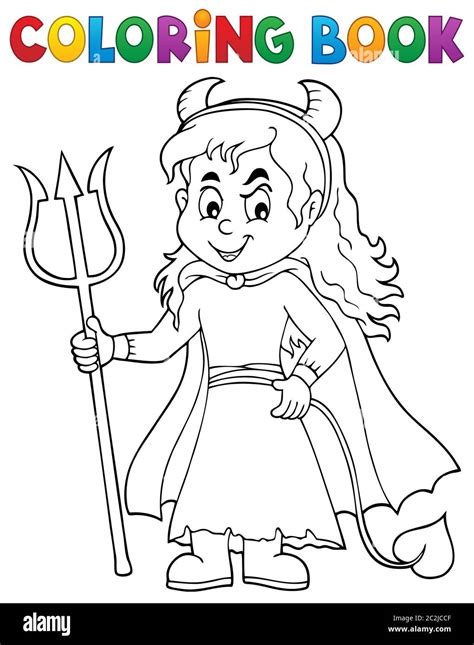 Girl Devil Coloring Pages 2025