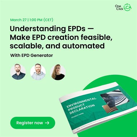 One Click Lca On Linkedin Understanding Epds — Make Epd Creation Feasible Scalable And Automated…
