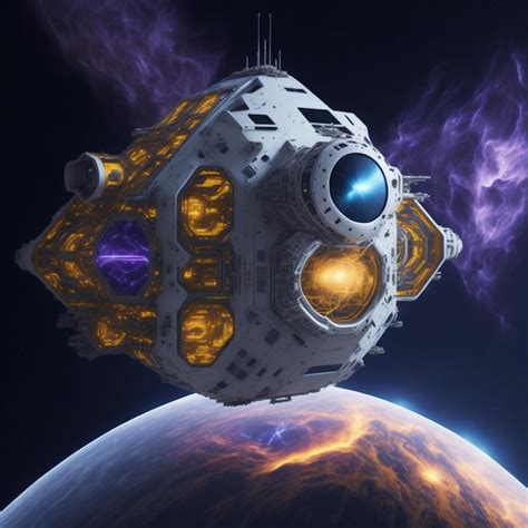 premium ai image 3d render spaceship illustration