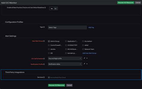 Integrate Oci Resources Oci Monitoring Site24x7 Online Help