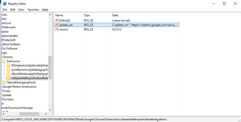 Install Chrome Extension Through Windows Registry From Chrome Web Store