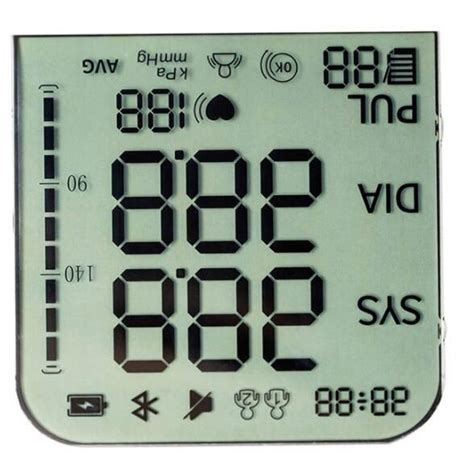 Custom Blood Pressure Meter Display Positive Transmissive LCD Panel Htn LCD Touch Screen LCD