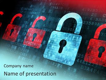 Security In Internet PowerPoint Template Backgrounds Google Slides ID