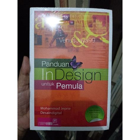Jual Buku Komputer Panduan In Design Untuk Pemulacd Shopee Indonesia