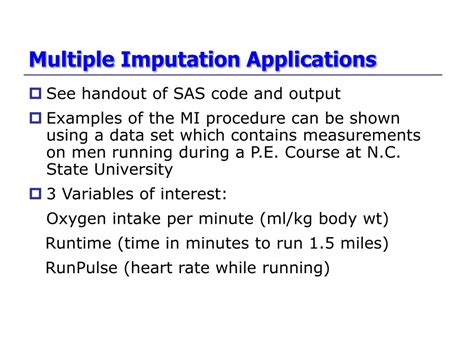 PPT Multiple Imputation PowerPoint Presentation Free Download ID 340541