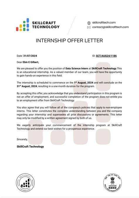 ebin e gilbert on linkedin datascience internship