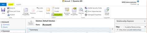 Dynamics 365 Insert Navigation Link Carl De Souza