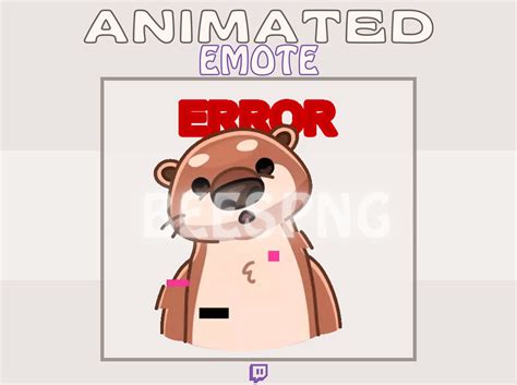 animated twitch emote error emotes for twitch otter emotes funny