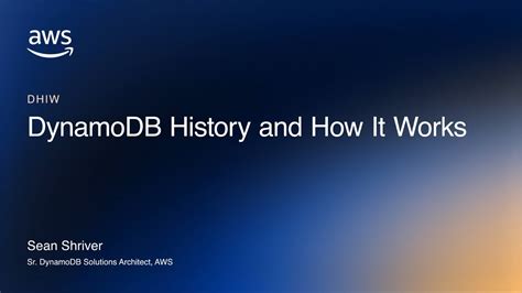Dynamodb Immersion Day Dhiw History And How It Works Aws Events