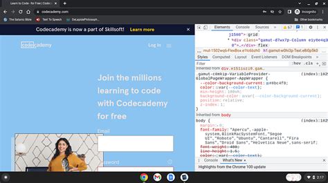 CSS Visual Rules In Chrome Inspector Off Platform Practice Projects Codecademy Forums
