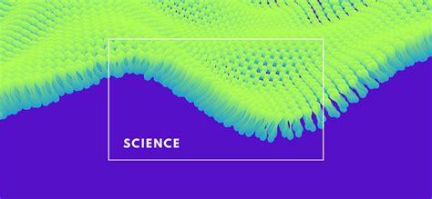 Molecular Wave Abstract Background With Dynamic Particles Layer Of