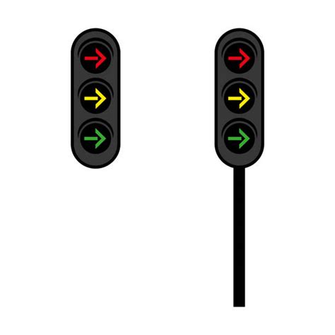 Traffic Light Green Arrow Stock Vectors Istock