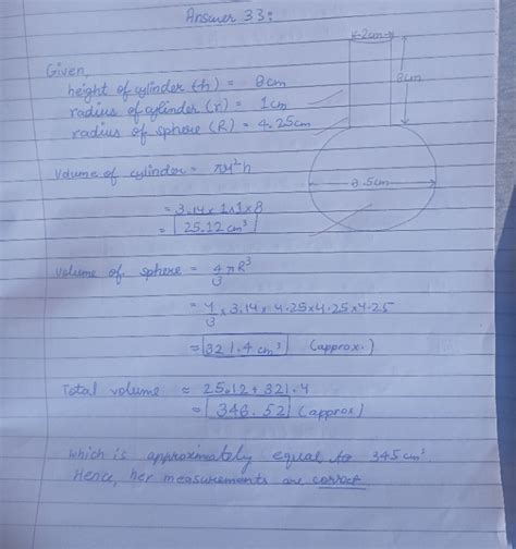 Mensuration Calculation Approximation Rcbse