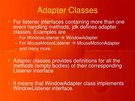 Adapter Class Example At Carl Eason Blog