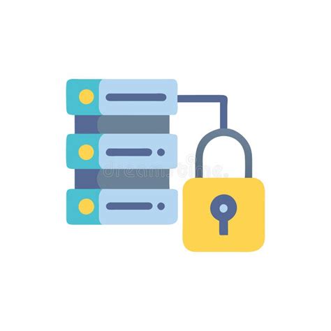 Essential Data Encryption Icon For Safe Access Stock Image Illustration Of Connect