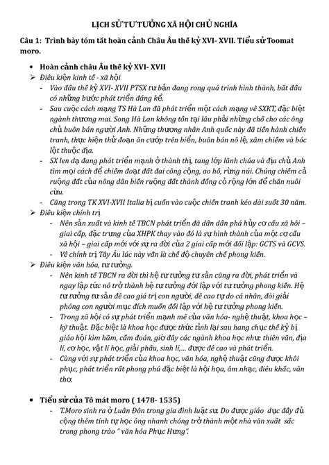 Lch S T Tng Xa Hi Ch Nghia L Ch S T T Ng X H I Ch Ngh A C U Tr Nh B Y T M T T