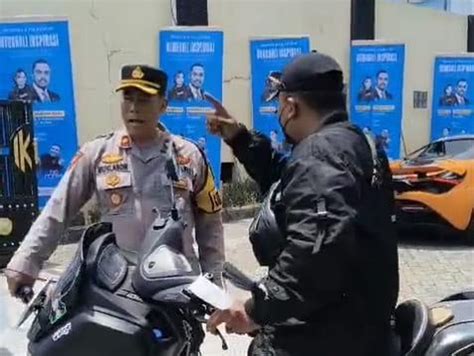 Viral Pria di Kota Kediri Bentak dan Ajak Duel Polisi