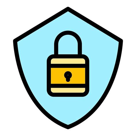 Premium Vector Shield Cipher Icon Outline Shield Cipher Vector Icon Color Flat Isolated