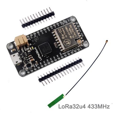Rcmall Lora32u4 Ra02 Lora Module Development Board 433mhz Ra 02 Long Range Communication 1km