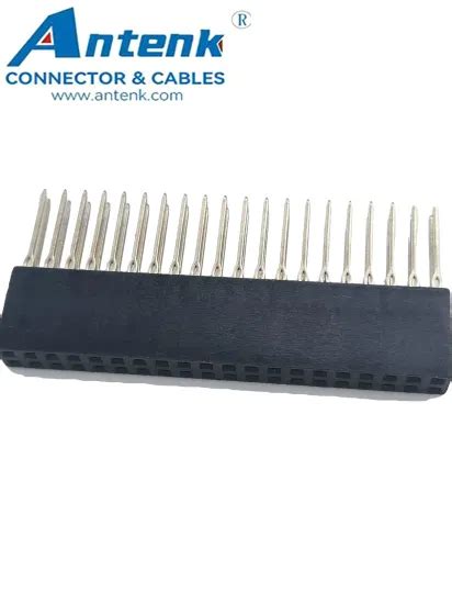 0 100 2 54 Mm Pitch 2X10pin DIP Straight Dual Row Female Pin Header Connector Press Fit Type