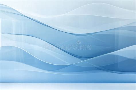 Abstract Ocean Wave Patterns Flowing Smoothly In Varying Shades Of Blue Creating A Serene And