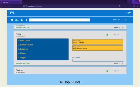 GitHub PeteyLumpkins Top Lister My First Full Stack Web Application Using React Express