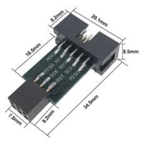 Buy Avr Isp 10 Pin To 6 Pin Adapter Board At Best Price Online