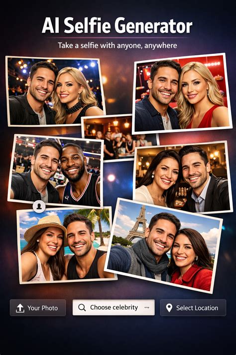 Ai Selfie Generator Create Selfies With Anyone Anywhere
