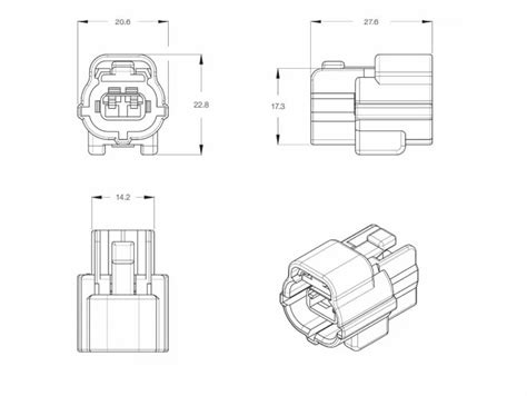 Delphi Connector 2 Pin Female At ₹ 13 5 Piece Auto Connector In Chennai Id 26208686597
