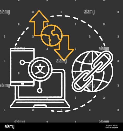 Localization Testing Chalk Concept Icon Software Development Stage Idea Thin Line Illustration