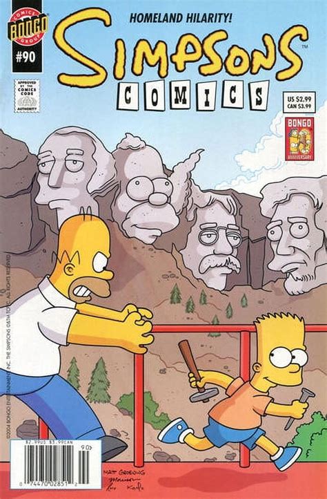 Simpsons Comics 90 Newsstand Vf Bongo Comic Book