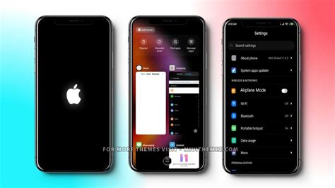 IOS Pro Black V MIUI Theme Dark IOS Theme For Xiaomi Phones