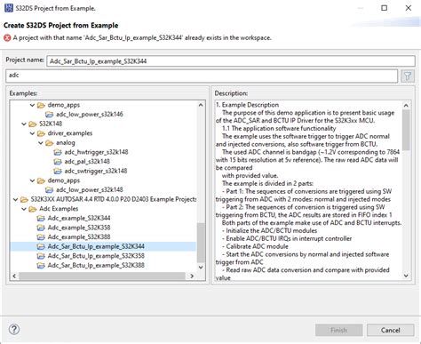 S32 Ide S32k344 Cannot Create Project To Read Adc1s10 Mr Canhubk344